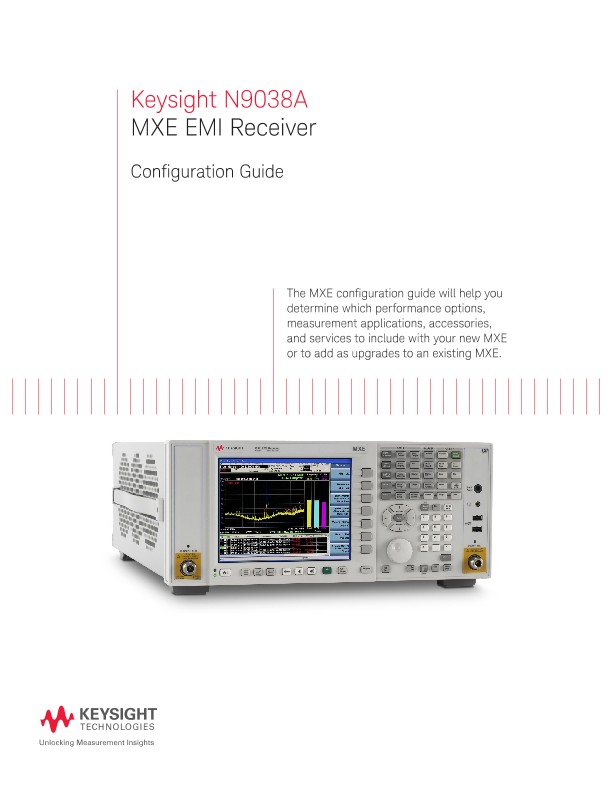 N9038A MXE EMI Receiver PDF Asset Page | Keysight